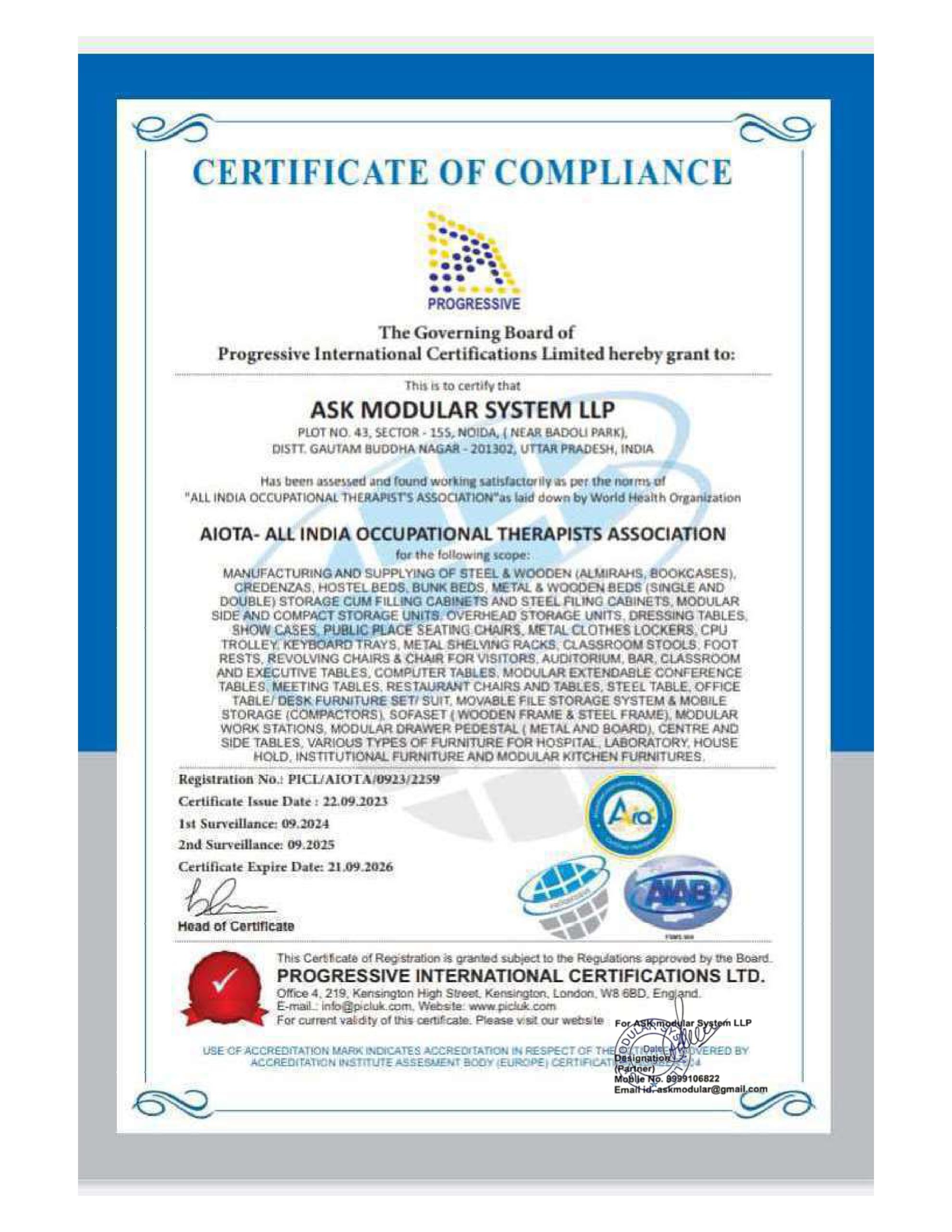 Certification – askmodular