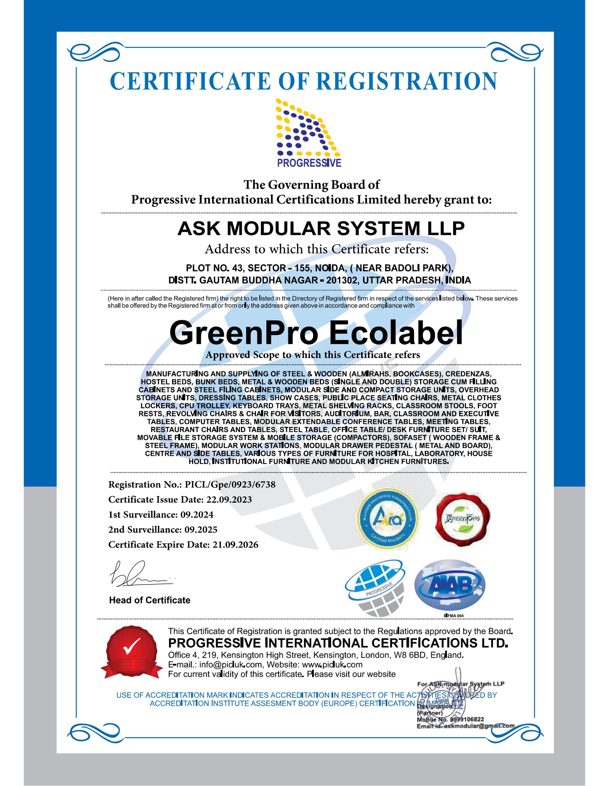 Certification – askmodular