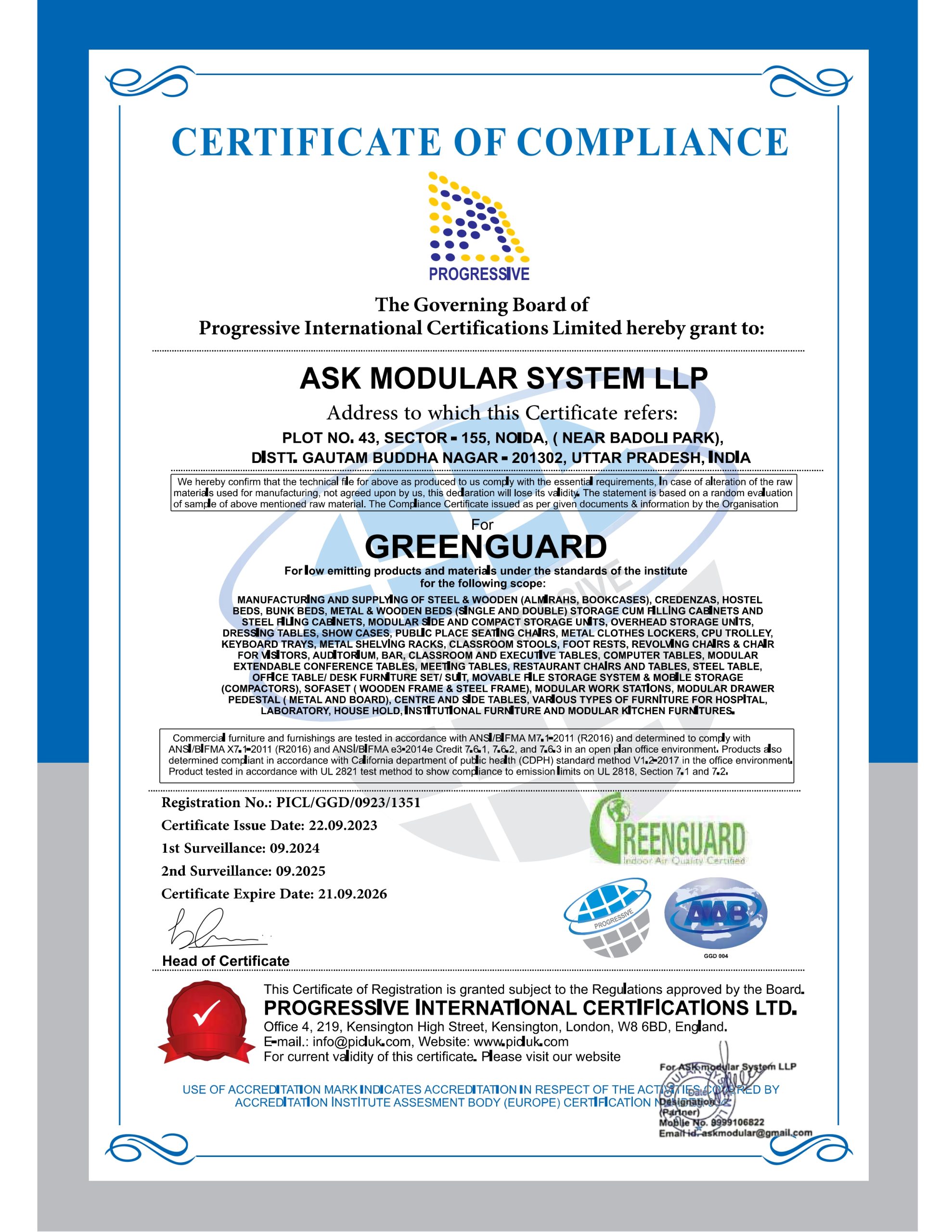 Certification – askmodular